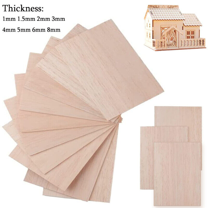Balsa Wood Sheets Blocks Model Making Architect Crafts 1-8mm Thicks | eBay
