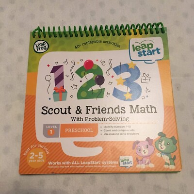 LeapFrog LeapStart Scout Friends Math Problem Solving Book Level 1 ...