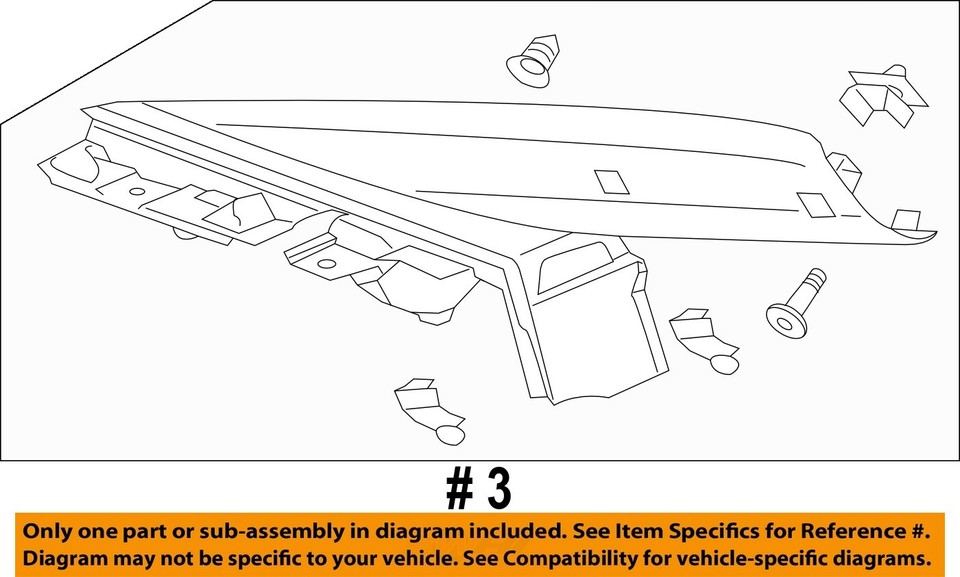GM OEM 14-16 ELR Quarter Panel Interior Trim-Upper Qtr Trim 23440631 | eBay
