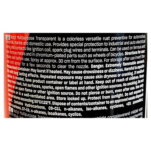 Tectyl Multipurpose Transparent - Corrosion Preventative Spray Aerosol ...