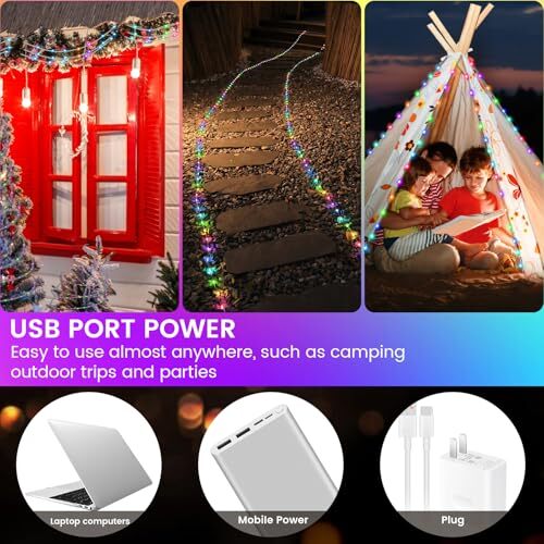 RGB Smart Fairy Lights: 33FT Color Changing Rope Lights - 100 LED 23 ...