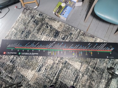 MTA R142 2/5 Strip Map | eBay