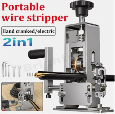Manual Wire Stripping Machine Drill Powered Hand Crank Wire Stripper ...