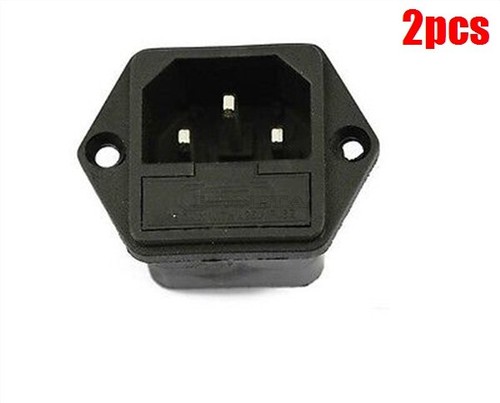 2Pcs 10A/250A Ac Power Socket /Outlet/Jack With Fuse Base 5X20MM Ic New ...