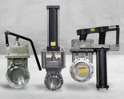 New NVE Gate Valve 4″, Pneumatic Spring Closed, cylinder position: side ...