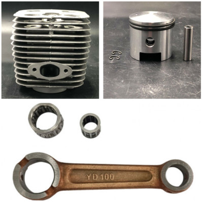 CDH YD100 Cylinder 50MM Piston Kit Connecting Rod Assemble-Gas ...