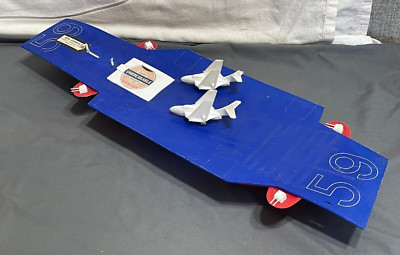 1960s TOY Vintage ELDON plastic 23" Big-Poly plastic AIRCRAFT CARRIER ...