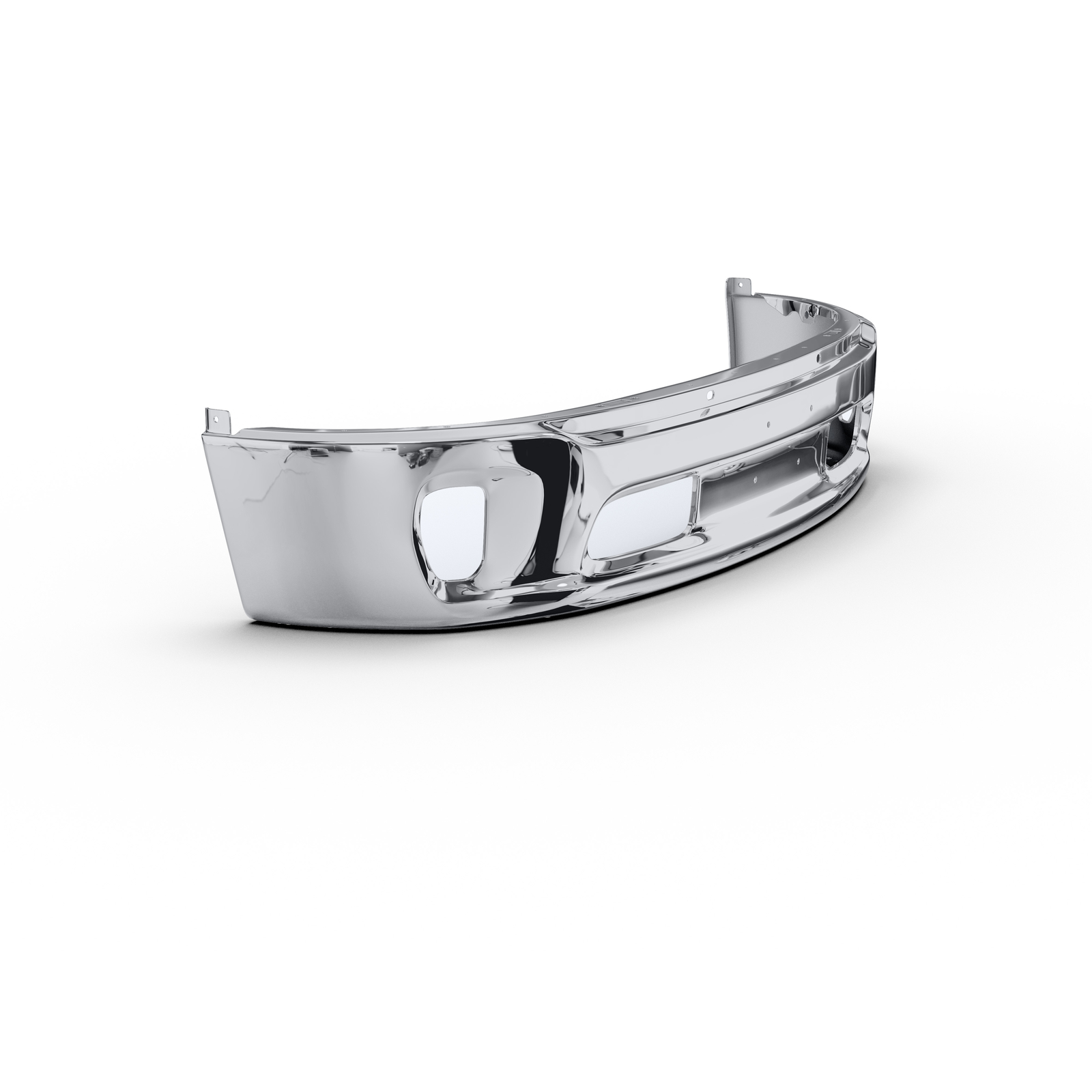 Front Chrome Steel Bumper For 2013-2018 Ram 1500 w/ Fog Light Holes ...