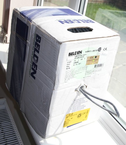 Belden Shielded 4-Pair 24 AWG Computer Cable, Beldfoil Shield, 152M ...