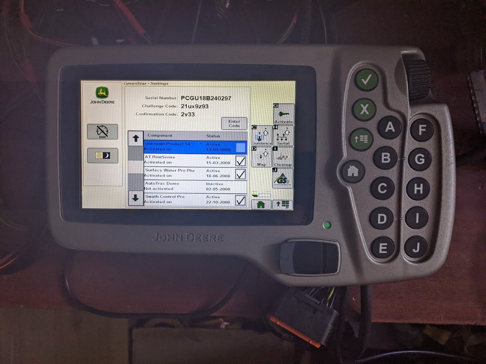 Kit John Deere GreenStar 2 GS2 Display 1800 Autotrac /w StarFire 3000 ...