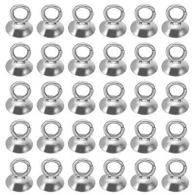5mm Bead Caps, 100 Pcs Bead Cap Bail Pendant Ornament Caps with Loop ...