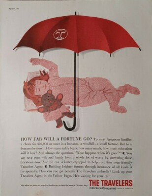 1960 Vintage Print Ad The Travelers Insurance Companies | eBay