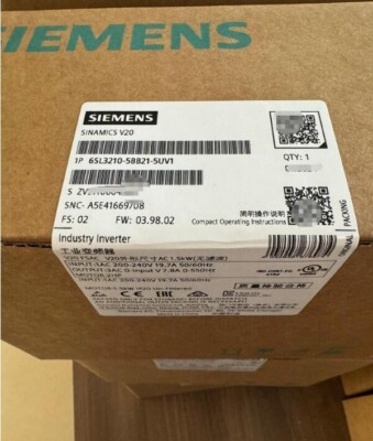 New SIEMENS 6SL3210-5BB21-5UV1 6SL 3210-5BB21-5UV1 (12 months warranty ...