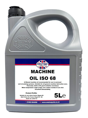 Shell Vitrea 33 37 Equivalent Machine Oil ISO 68 5 Litres 5L UK Product | eBay UK