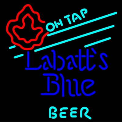 10" Vivid Labatt's Blue Beer On Tap LED Neon Sign Light Lamp Beer Bar ...