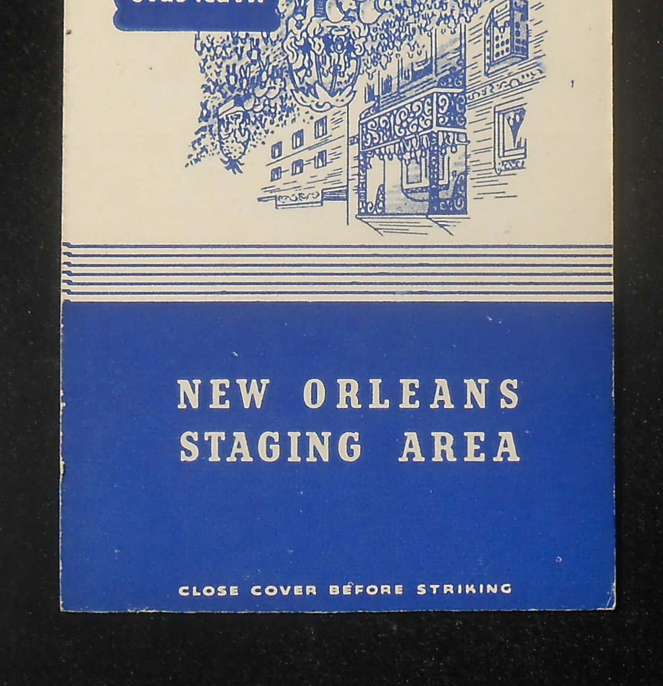 1940s Matchbook Postcard Mardi Gras New Orleans Staging Area Camp ...