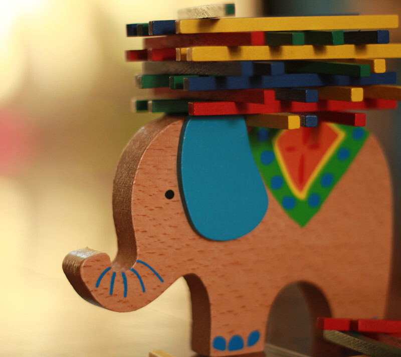 Wooden elephant camel balance beam educational toy | eBay