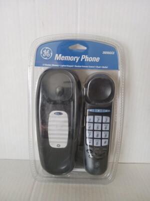 Vintage 2001 GE Memory Phone New In Package Black Wall Mountable | eBay