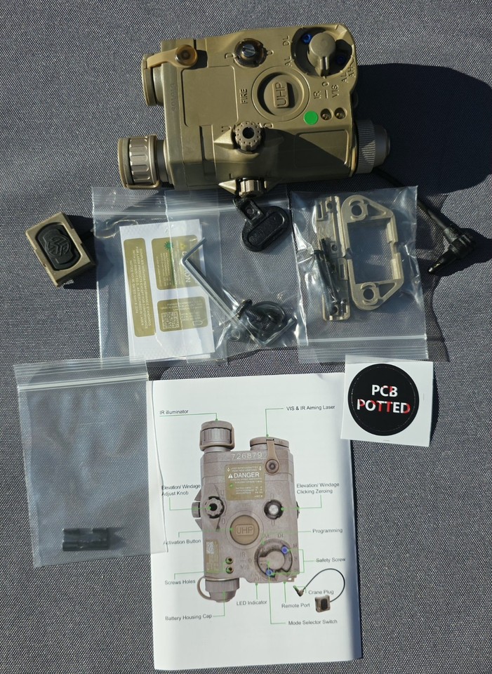 FP Somogear Peq 15 - Tan ILLUMINATOR Model w/ Green Vis + IR, Potted w ...