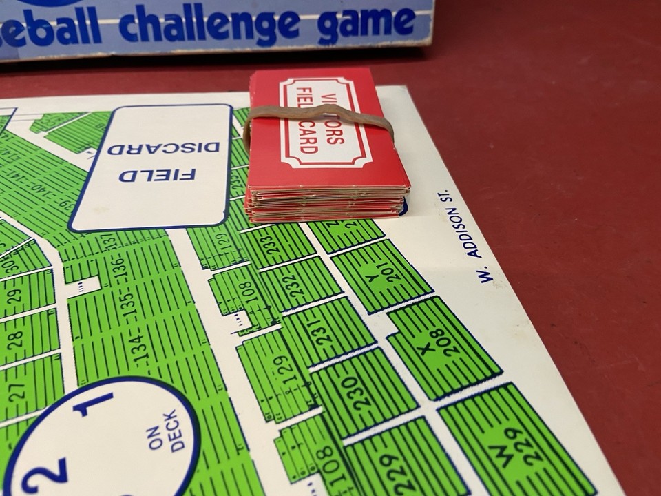 Vintage 1980 Chicago Cubs Baseball Challenge Board Game Wriggled Field ...