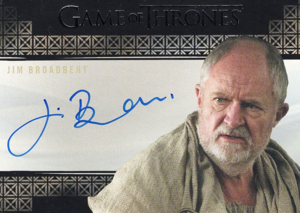 Game of Thrones Season 7 Autograph Card - Archive Box Exclusive - Jim ...