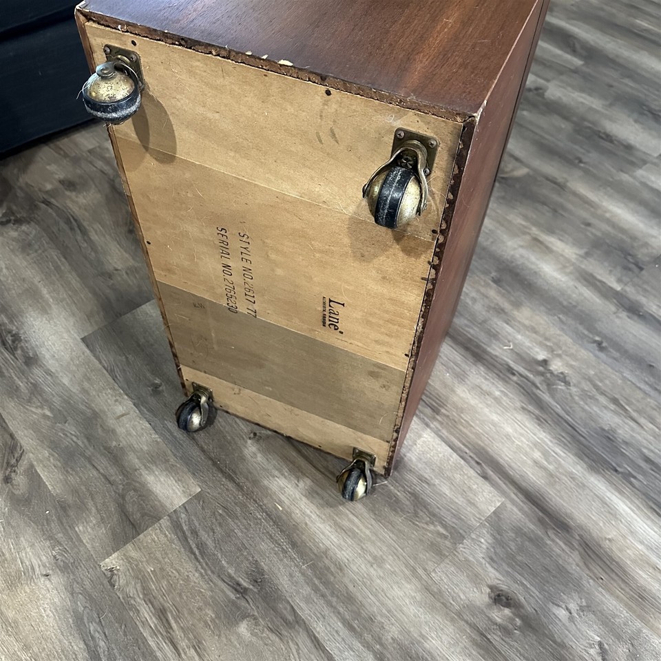 VINTAGE LANE RECORD CABINET MID CENTURY MODERN FLIP TOP 2617 | eBay