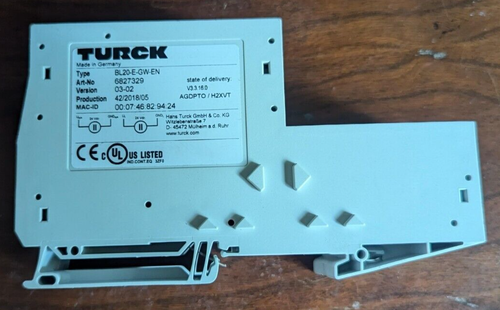 Turck BL20-E-GW-EN Gateway for BL20 I/O System, Multiprotocol Interface ...