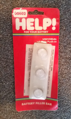 Help 00602 3 Hole Push In Battery Filler Bar Prevents Acid Spashing ...
