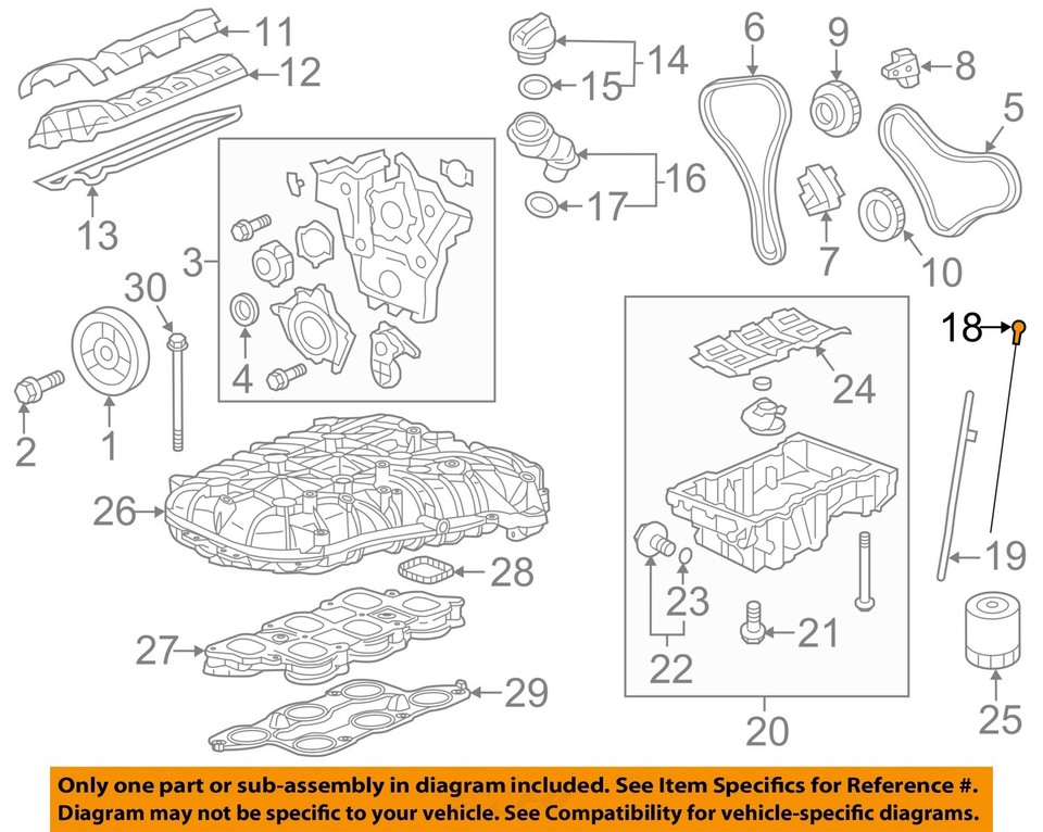 2010-2011 TRAVERSE ACADIA ENCLAVE 3.6 ENGINE OIL DIPSTICK NEW GM ...
