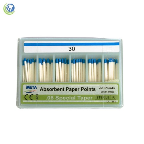 Paper Points .06 Taper #30 Sterilized Endodontic Root Canal Obturation ...