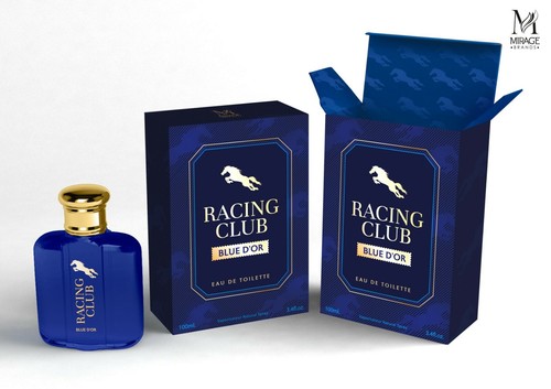 RACING CLUB BLUE D'OR men's designer EDT cologne spray by MCH Beauty ...