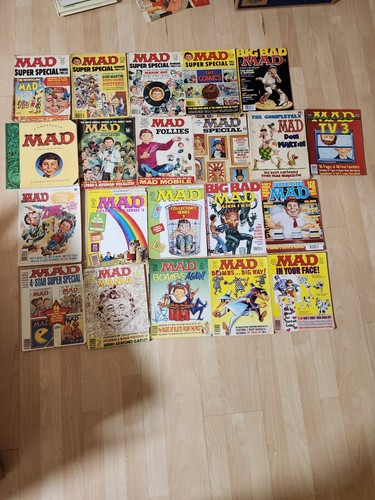 Lot Of Mad Magazines 202 Total With Special Editions Vintage 1966 To ...