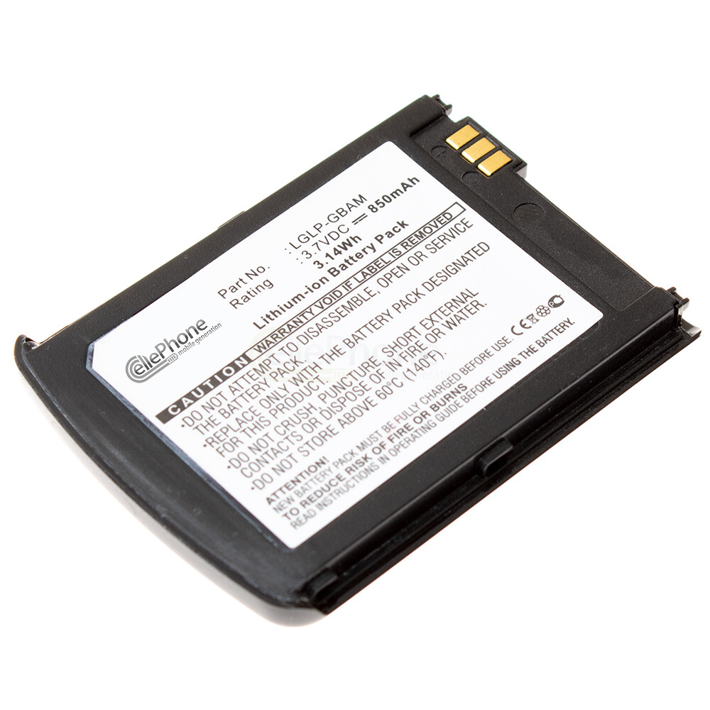 3,7V Akku Li-Ion für LG KU800 Chocolate UMTS - schwarz ersetzt LGLP ...