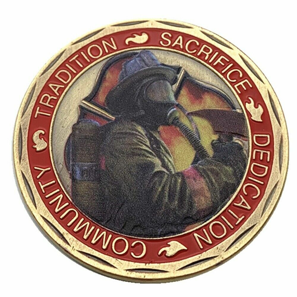 5pc Firefighter challenge coin Saint Florian patron of firefighters ...