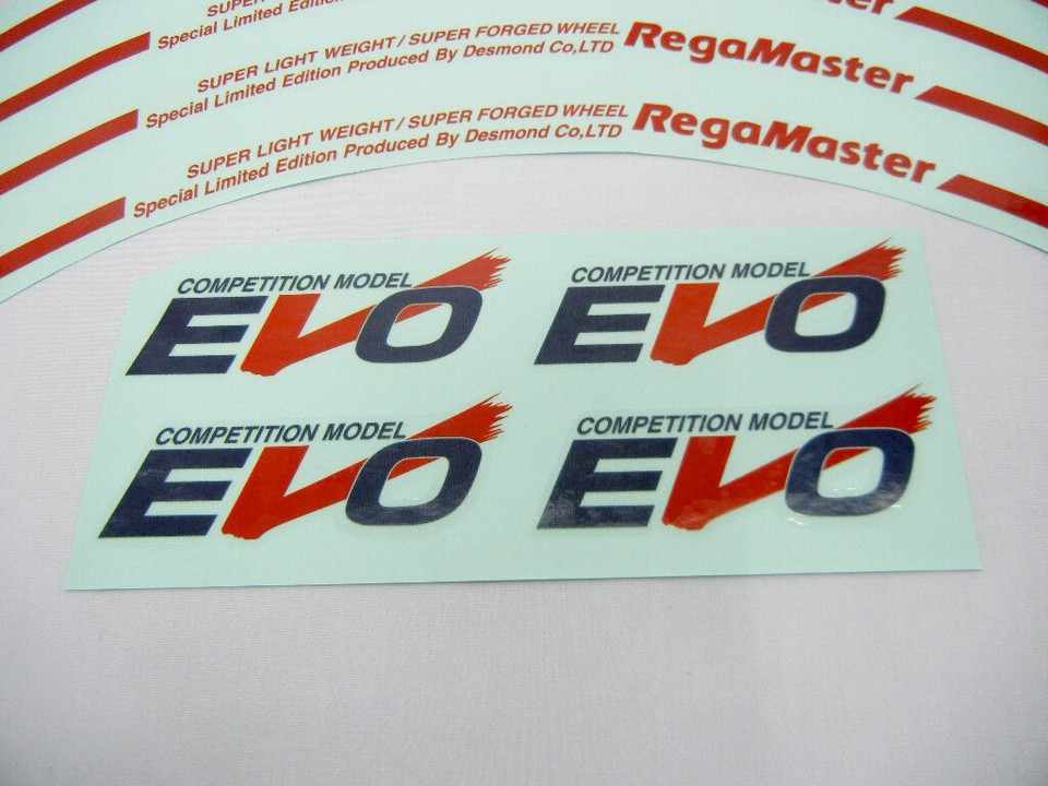 JAPAN MATERIAL 17" EVO REGAMASTER HIGH QUALITY REPLACEMENT DECAL ...