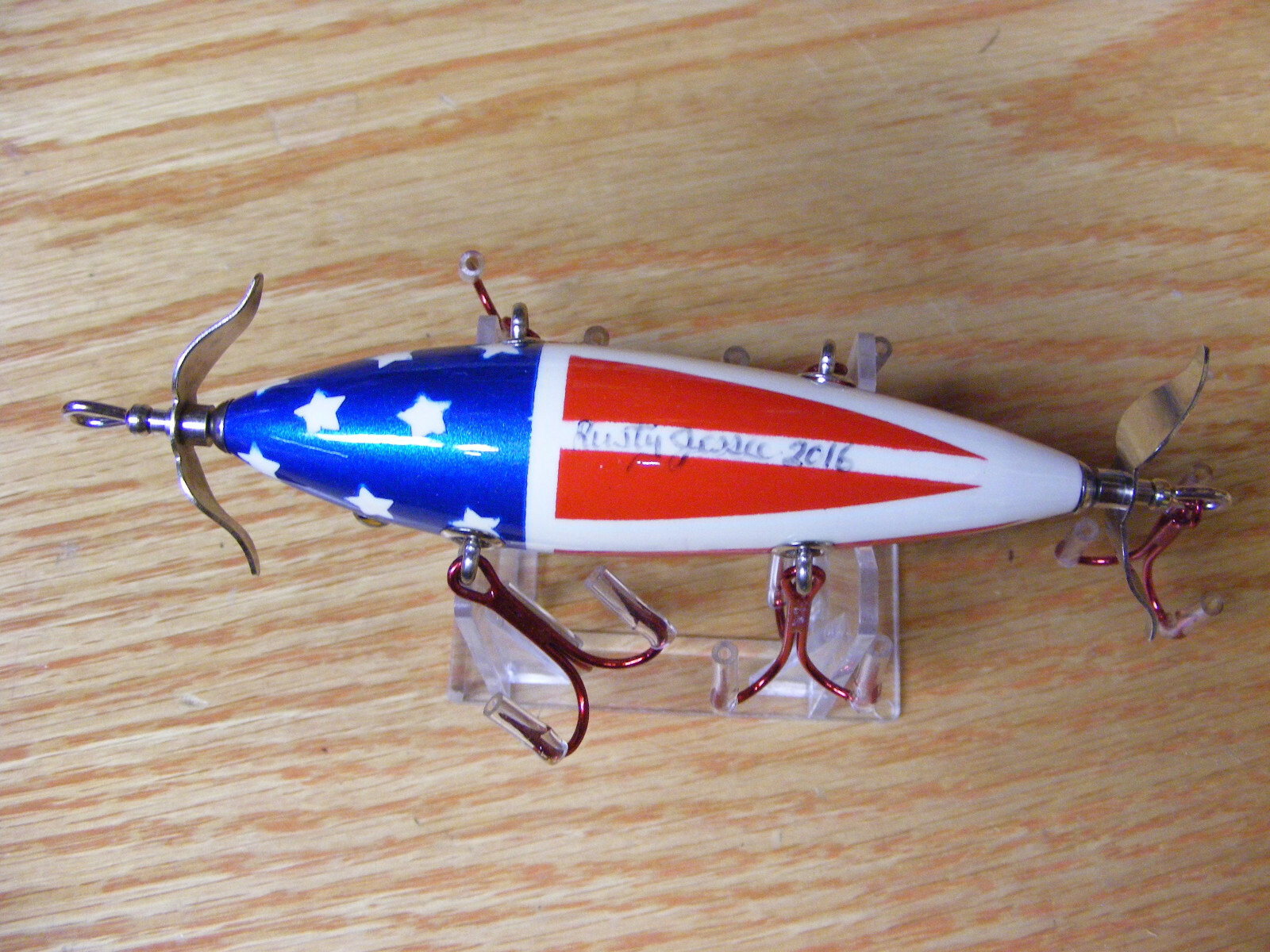 Killer Baits Rusty Jessee Heddon Style 300 Glasseye Lure USA Stars ...