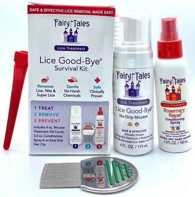 Fairy Tales Lice Good-Bye Survival Kit 3-Piece W/Lice Comb | eBay