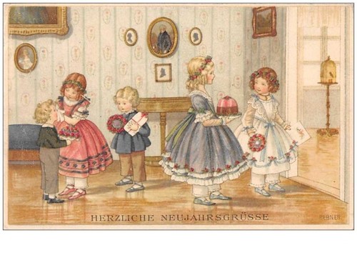 illustrateur. n° 45475 . herzliche neujahrsgrusse . ebner | eBay