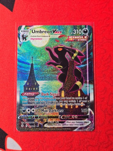 Moonbreon Umbreon #215 VMAX Alt Art Pokemon Evolving Skies - MODERATELY ...