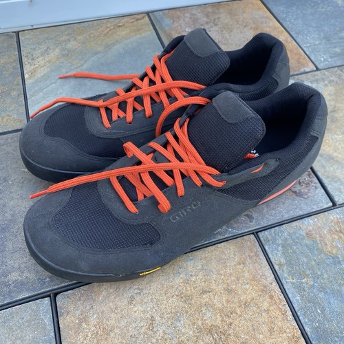 Giro Rumble VR Cycling Shoes Sneakers Men's Size 12 Black Orange Vibram ...