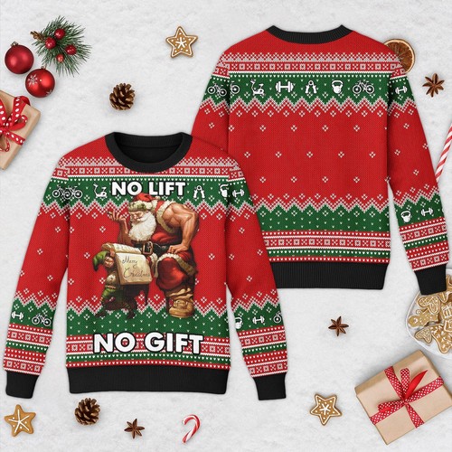 No Lift No Gift Quotes 3D All Over Printed T-shirt, Gym Lovers Ugly ...