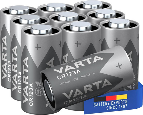 Varta Batteries CR123A Lithium Round Cell, 2 Pack, 3V, Special ...