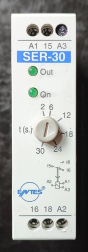 ENTES SER-30 24V DC 220V 230V 240V AC 2-30 SECOND 50/60HZ TIMER RELAY ...