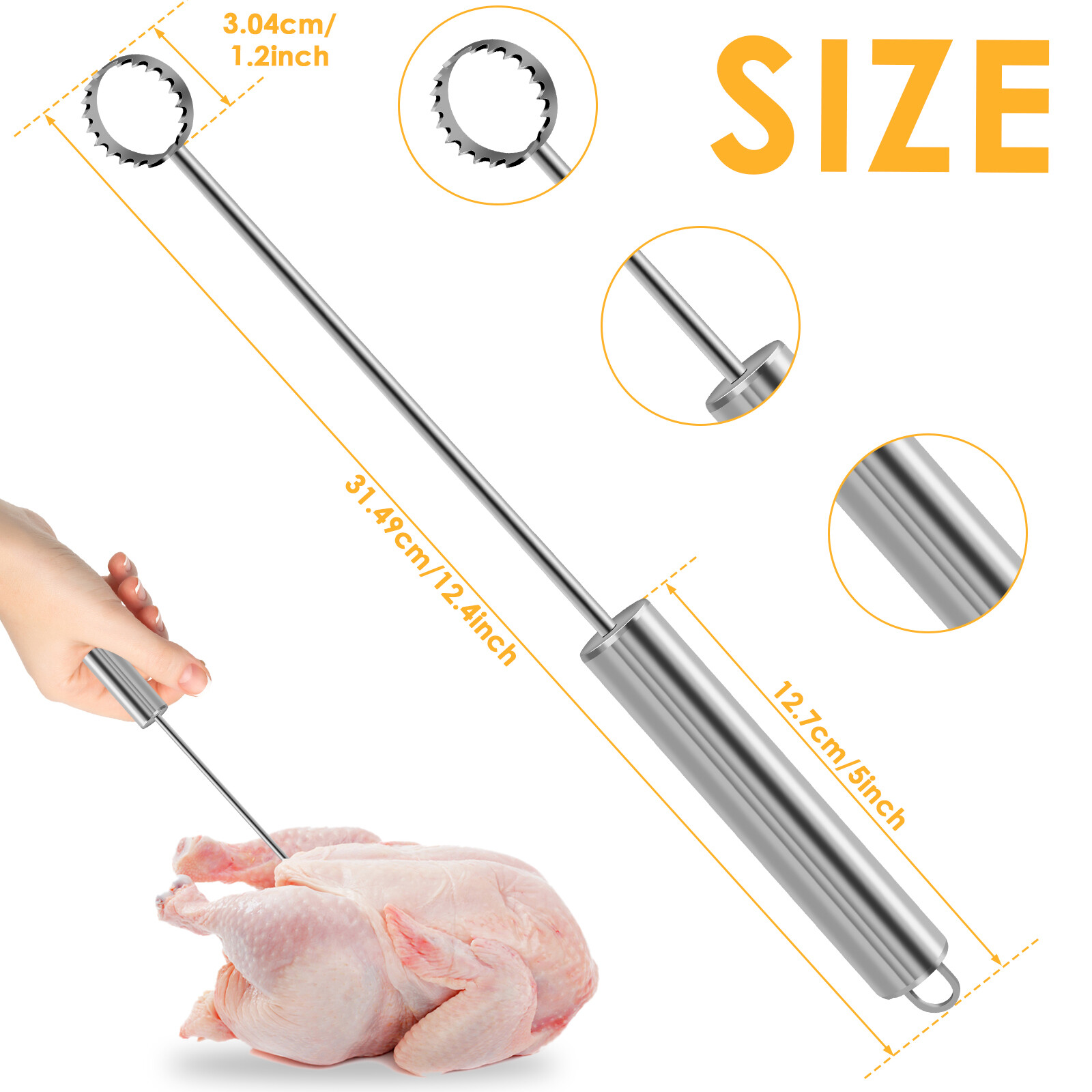 Chicken Lung Remover with Ergonomic Handle Food Grade Chicken Lung ...