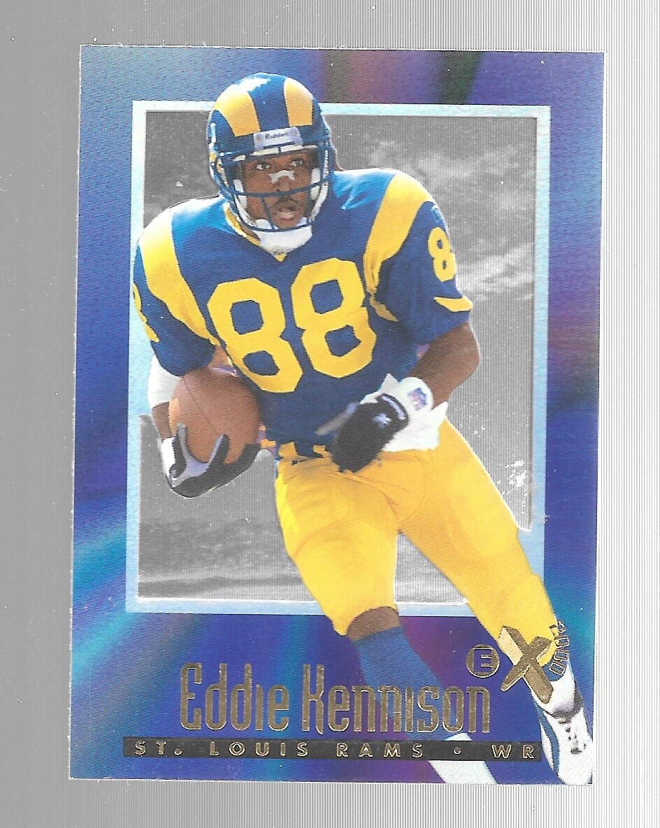 1997 Skybox EX 2000 Eddie Kennison 25 St Louis Rams Football Card ...