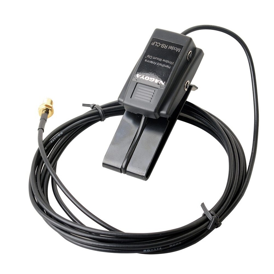 Nagoya RB-CLP Window Clip Mount Bracket RG-174/U 3M Coaxial Cable for ...