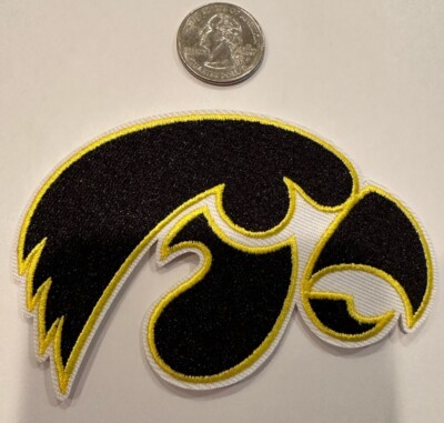 IOWA HAWKEYES Vintage Style-Embroidered On Patch 4”x 2.5” Beautiful ...