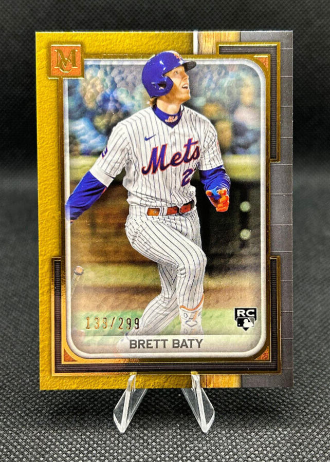 2023 Topps Museum Collection Brett Baty #14 RC Rookie Gold Parallel ...