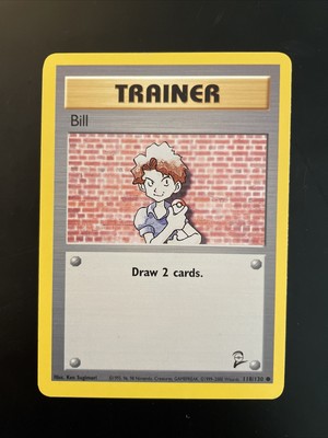 Pokemon WOTC Bill 118/130 Base Set 2 Common NM | eBay