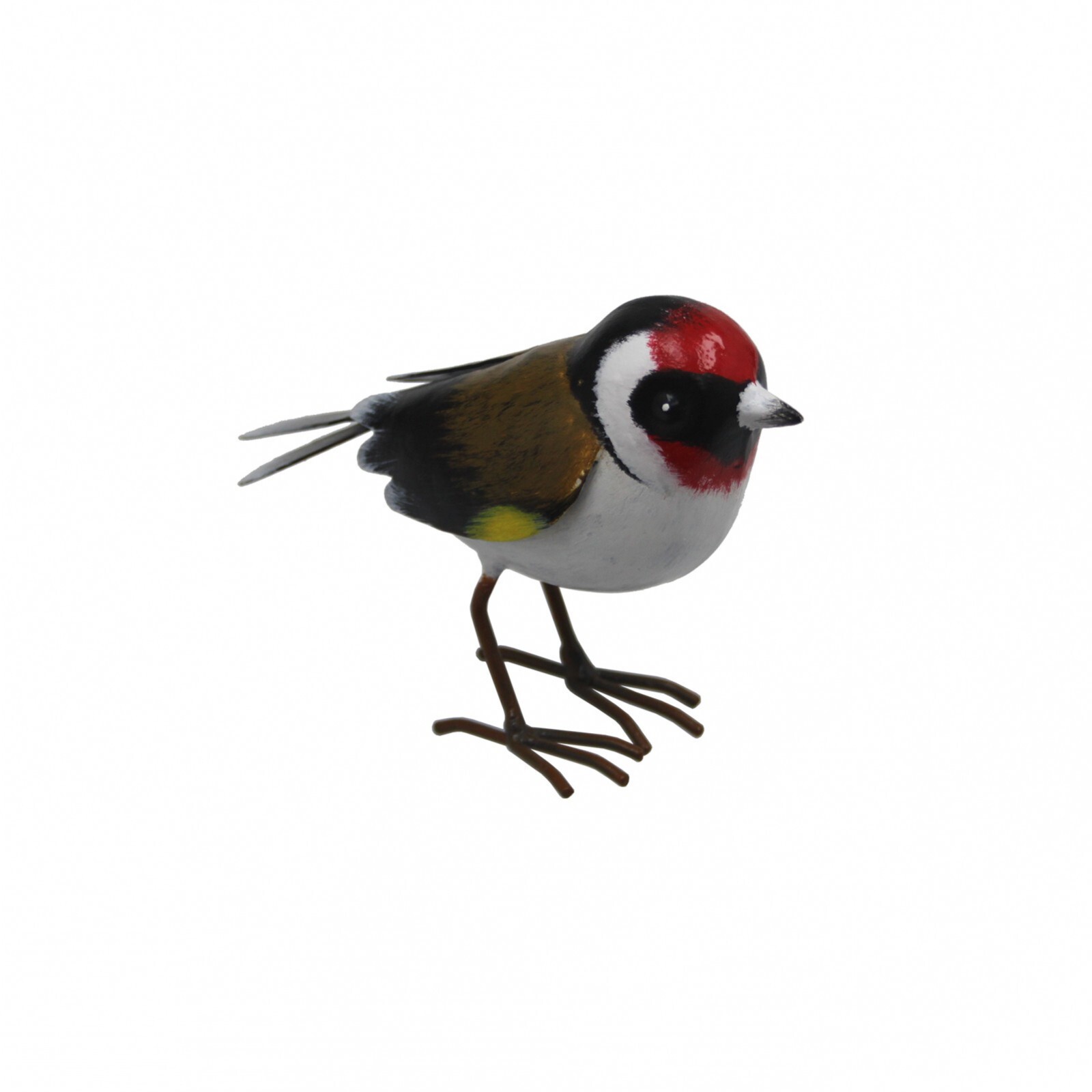 Primus Goldfinch Garden Ornament Small Standing Metal Bird PQ1477 for ...